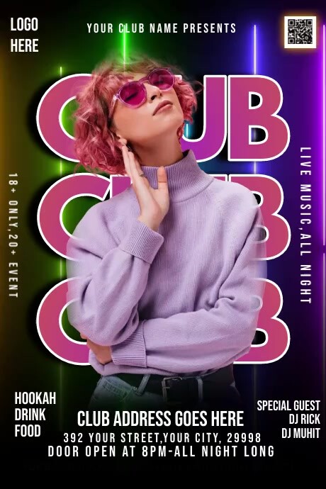 Club Night Video Ads Template | PosterMyWall