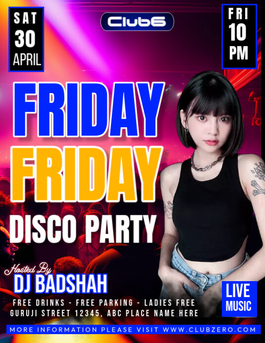 Club Party (14) Template | PosterMyWall