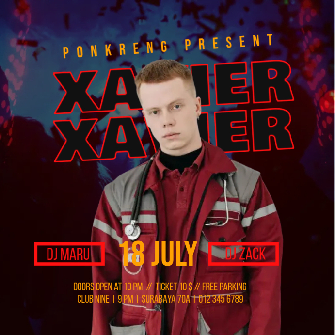 Modèle Club Party AD | PosterMyWall