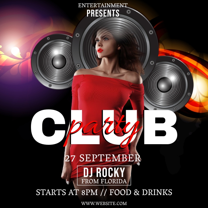 CLUB PARTY AD INVITE Flyer Template | PosterMyWall