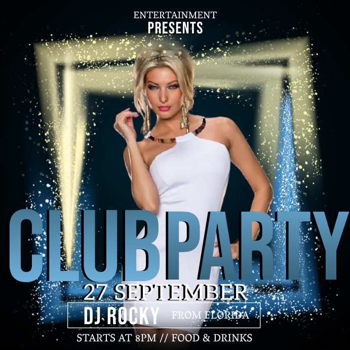 CLUB PARTY AD INVITE VIDEO Flyer Template | PosterMyWall