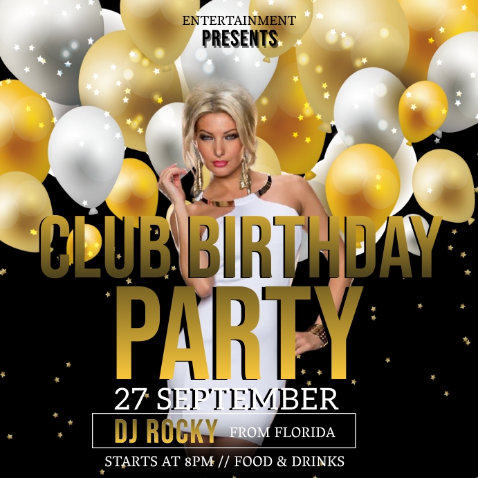 CLUB PARTY AD INVITE VIDEO Flyer Template | PosterMyWall