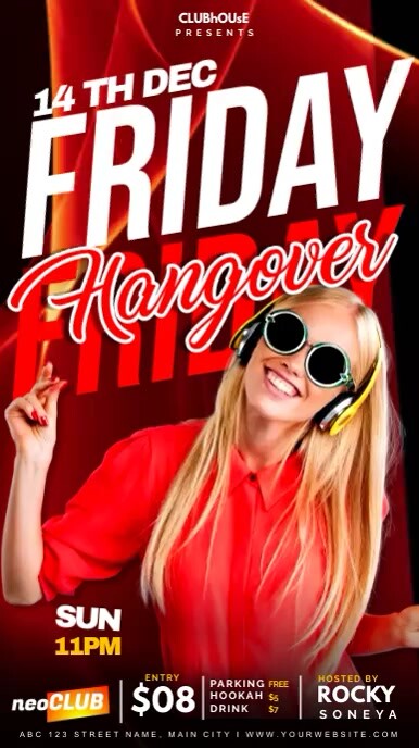Copy of club party ad social media template | PosterMyWall