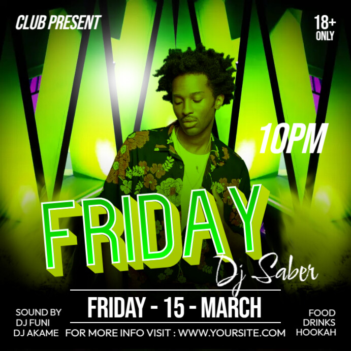 Club Party Ads Template | PosterMyWall