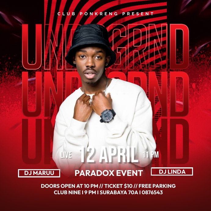 Club Party Ads Template | PosterMyWall