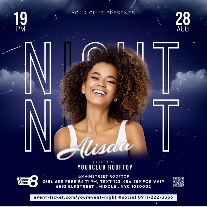 Club Party Ads Template | PosterMyWall