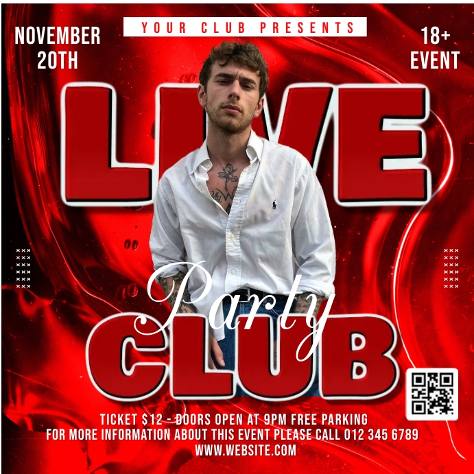 Club Party Ads Template | PosterMyWall