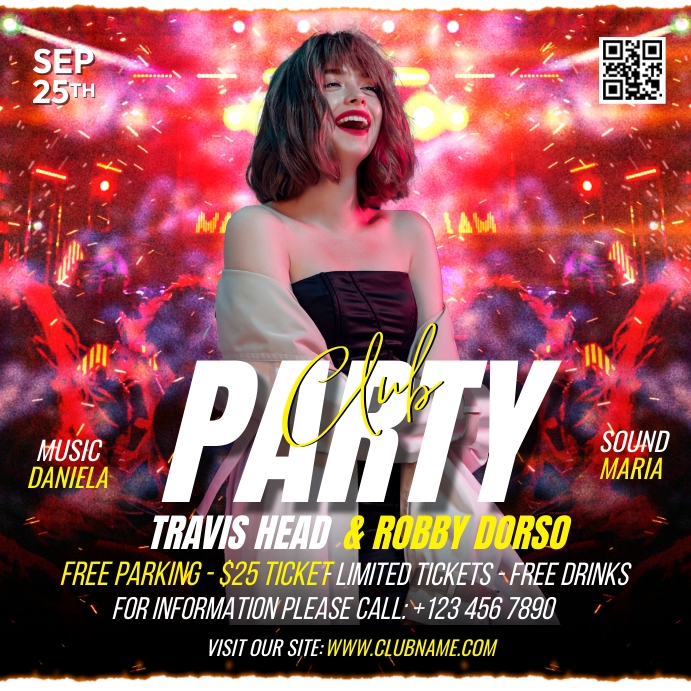Club Party Ads Template | PosterMyWall