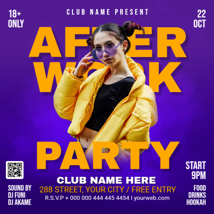Club Party Ads Template | PosterMyWall