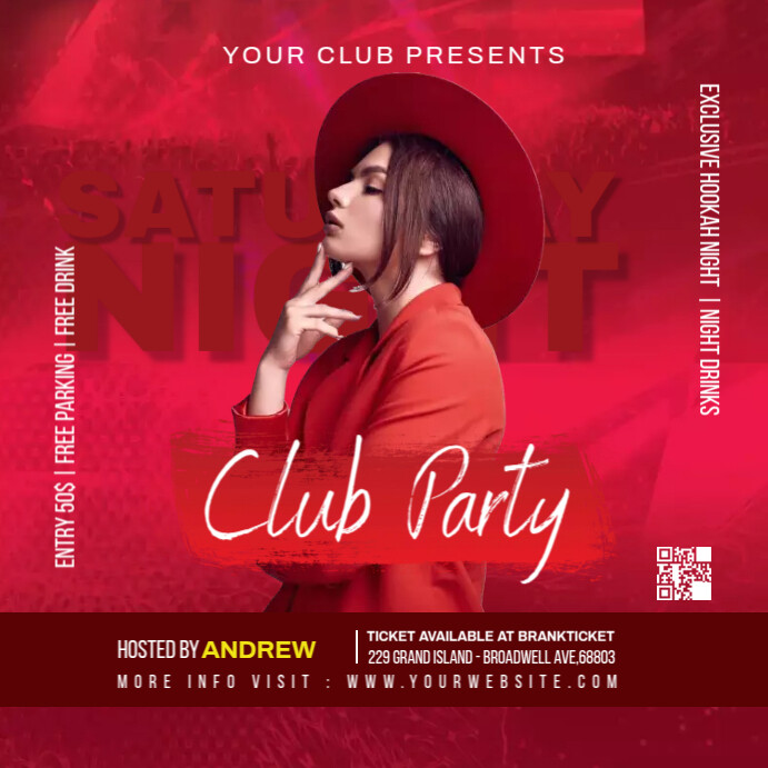 Club Party Ads Template | PosterMyWall