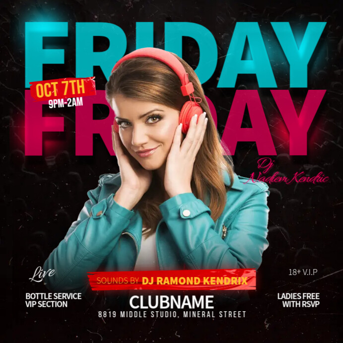 Club Party Ads Template | PosterMyWall