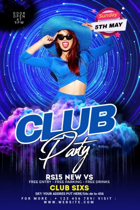 Club Party Banner Template | PosterMyWall