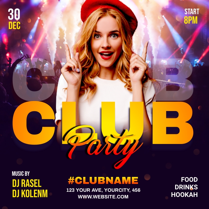 Club Party Template | PosterMyWall