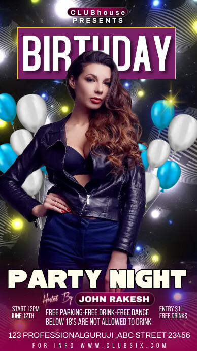 Club Party Template | PosterMyWall