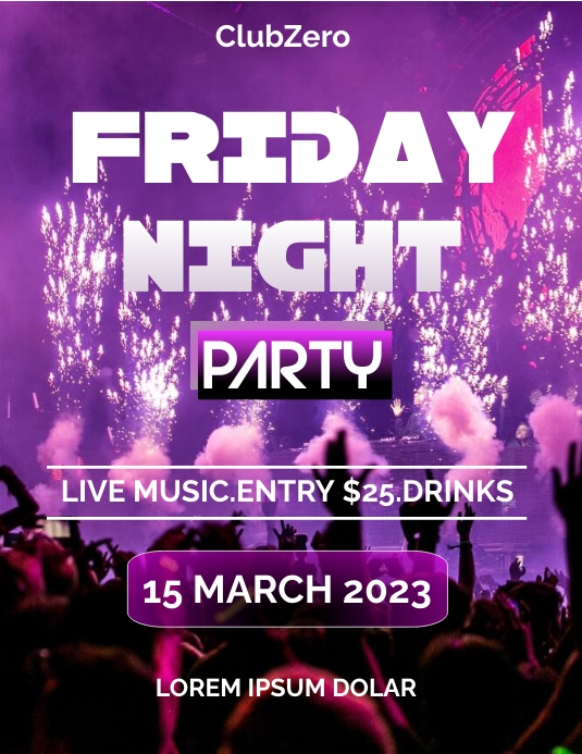 CLUB PARTY Template | PosterMyWall