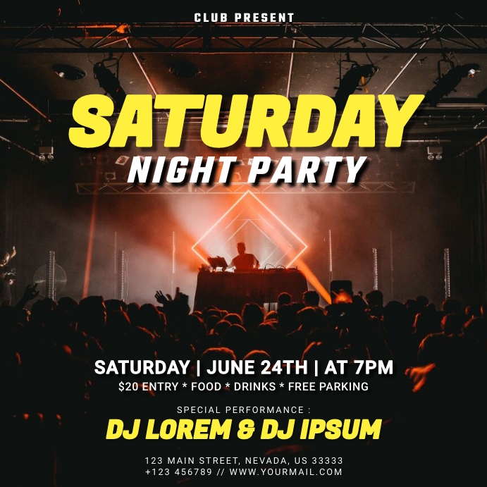 club party Template | PosterMyWall