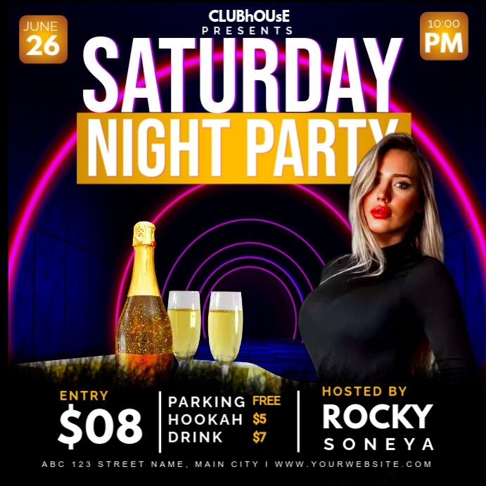 Club Party Template | PosterMyWall