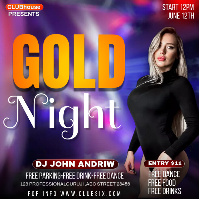 Club Party Template | PosterMyWall