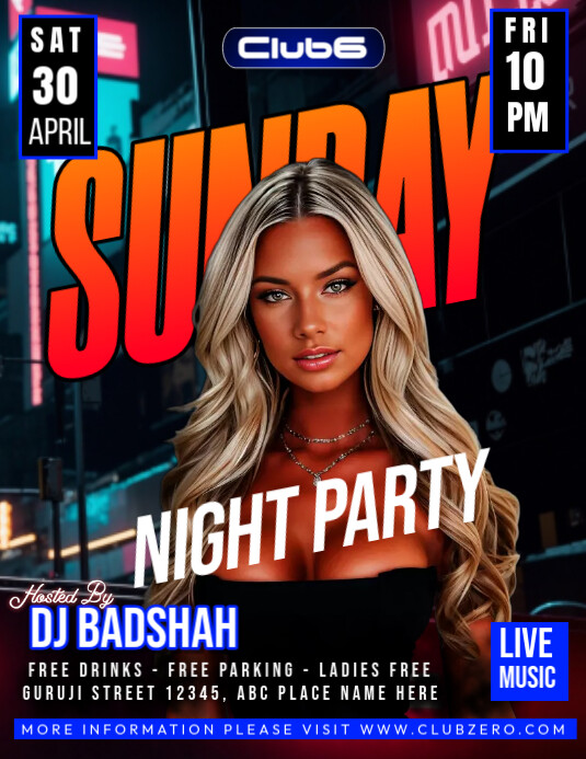 Club Party Template | PosterMyWall