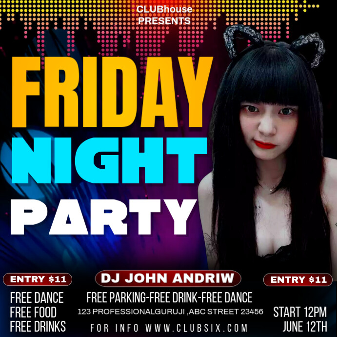 Club Party Template | PosterMyWall