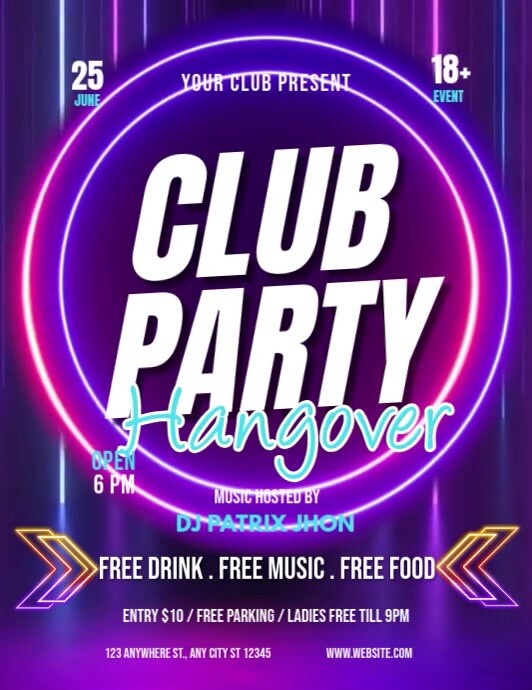 Plantilla de Club party | PosterMyWall
