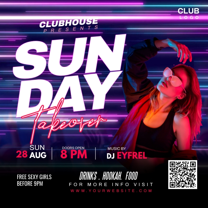 CLUB PARTY.A Template | PosterMyWall