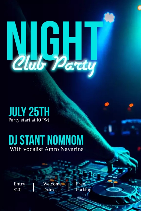 Club Party Template | PosterMyWall