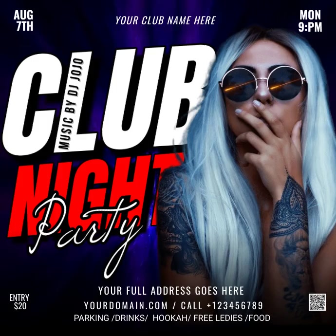 CLUB PARTY Template | PosterMyWall