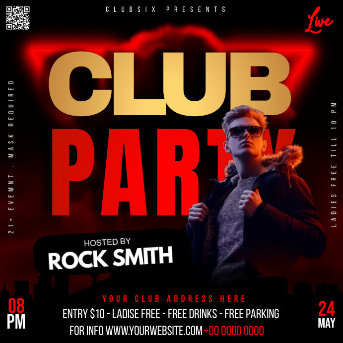 Club Party Template | PosterMyWall