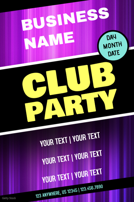 CLUB PARTY Template | PosterMyWall
