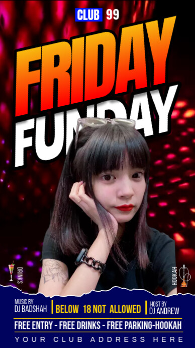 club party digital Template | PosterMyWall