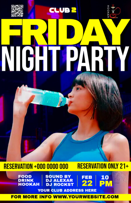 club party digital Template | PosterMyWall