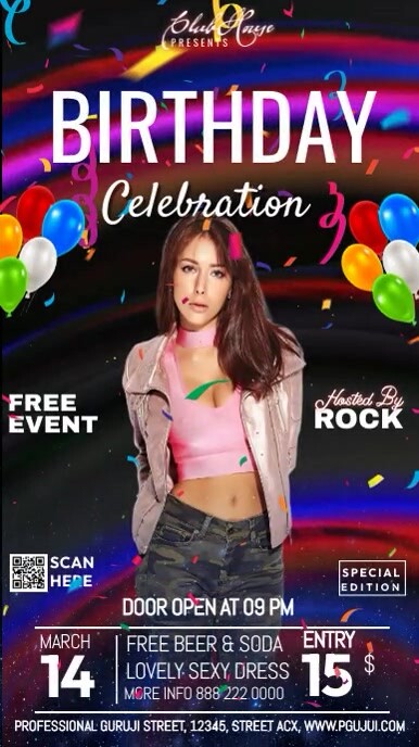 club party digital Template | PosterMyWall