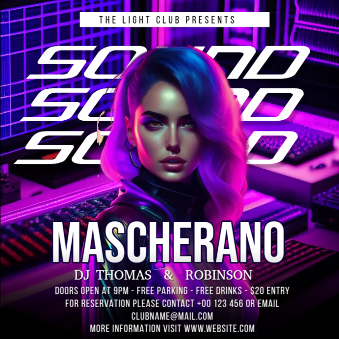 Plantilla de Club Party DJ | PosterMyWall