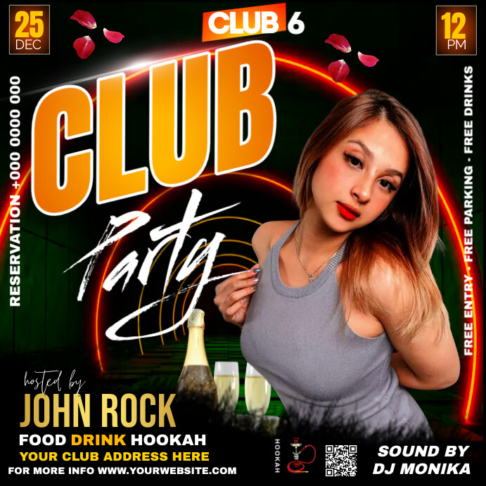 club party/dj night Template | PosterMyWall