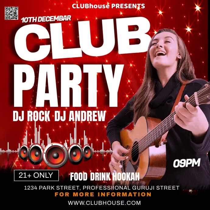 club party/dj night Template | PosterMyWall