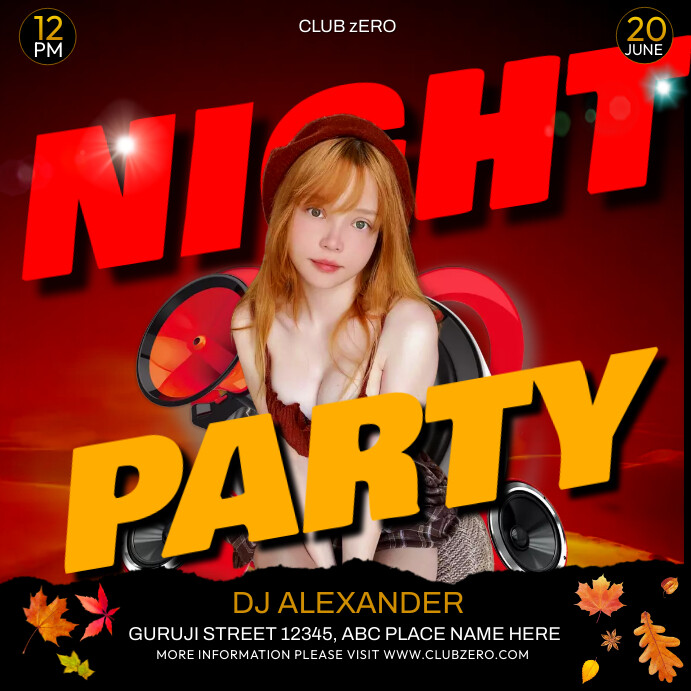 club party dj night Template | PosterMyWall