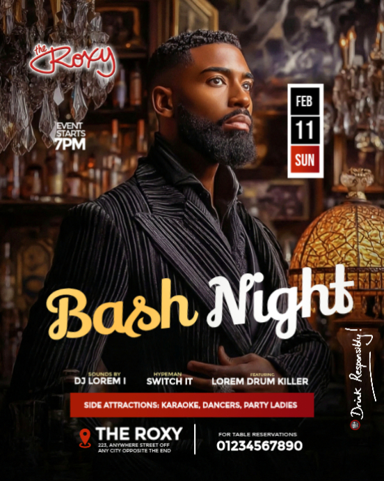 Club party event ad design template | PosterMyWall