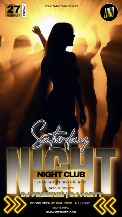 Club Party Event Ad Design Template | PosterMyWall