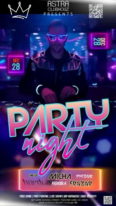 Club Party Event Ad Design Template | PosterMyWall