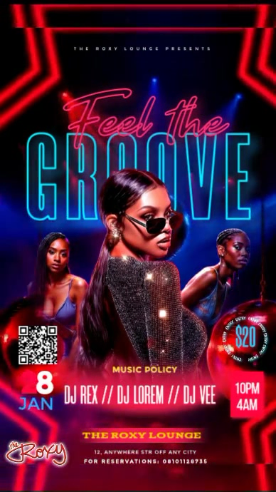 Plantilla de Club party event ad design template | PosterMyWall