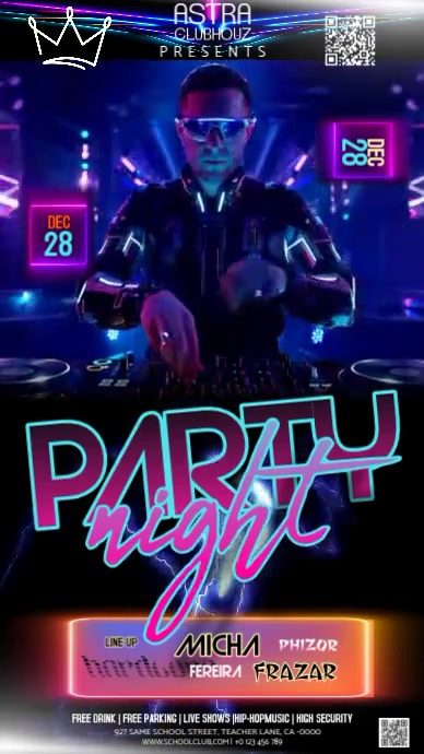 Club Party Event Ad Design Template | PosterMyWall