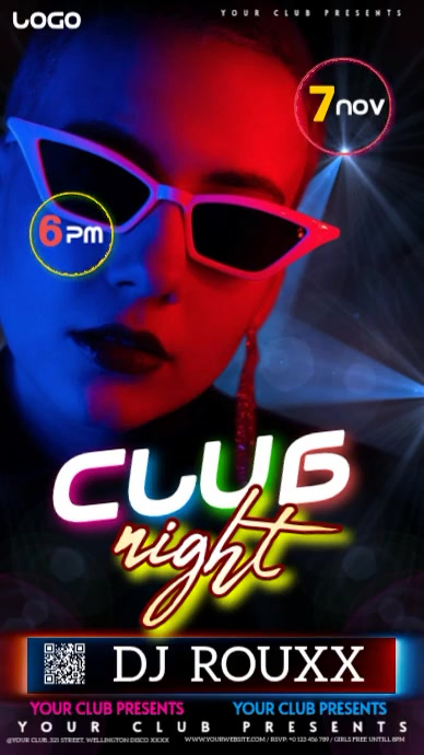 Club Party Event Ad Design Template | PosterMyWall
