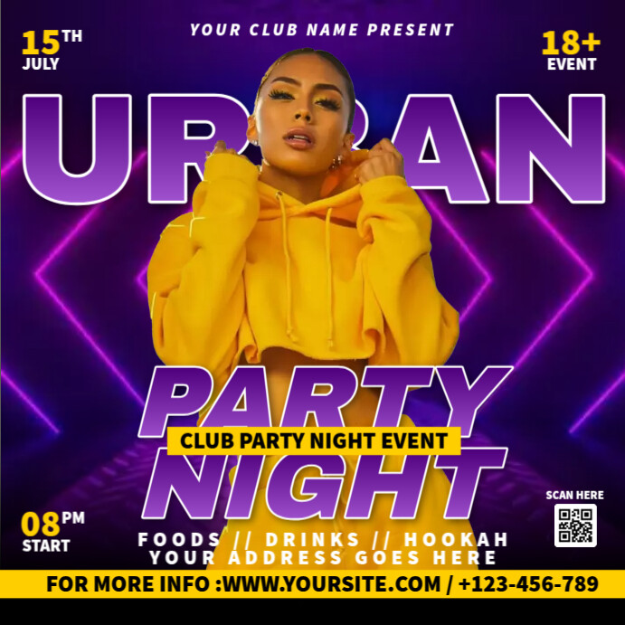 Plantilla de Club Party Event | PosterMyWall