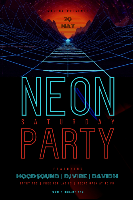 Club Party Event Poster Template | PosterMyWall