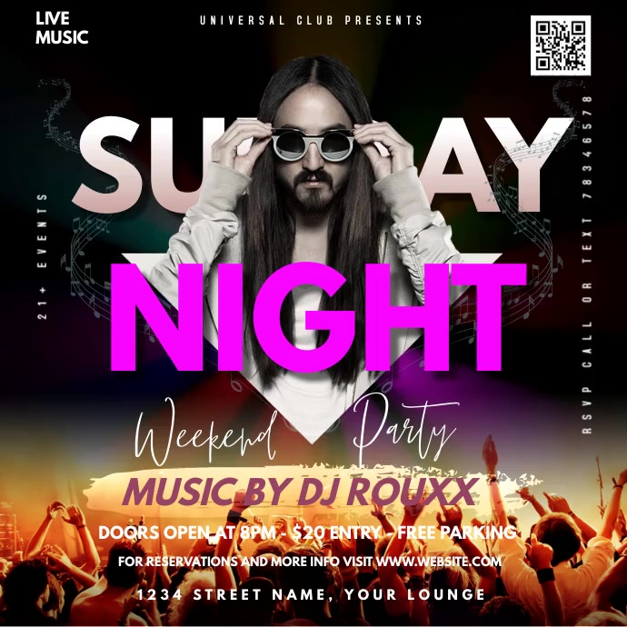 CLUB PARTY FLYER Templat | PosterMyWall