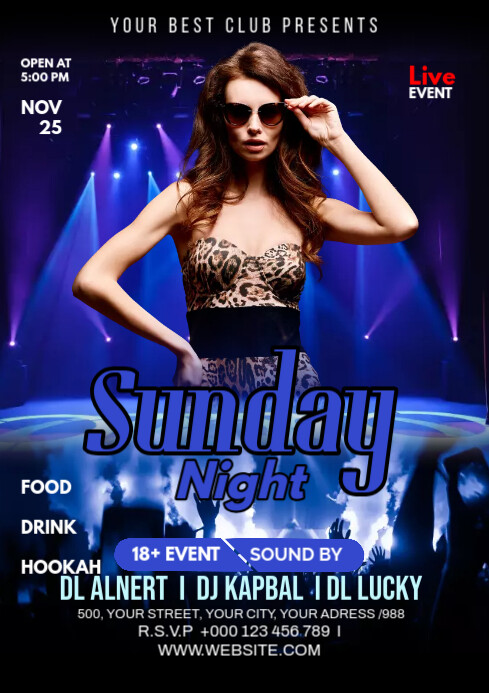 Club Party Flyer Template | PosterMyWall