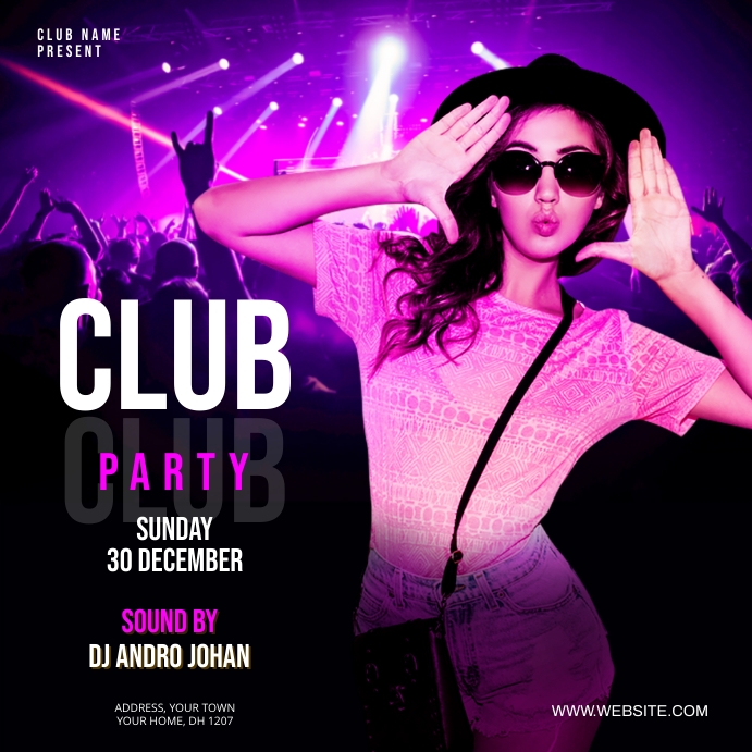 Copy of Club Party Instagram post | PosterMyWall