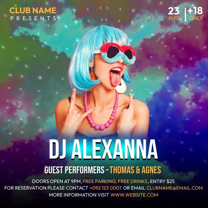 Plantilla de Club Party Instagram Video | PosterMyWall