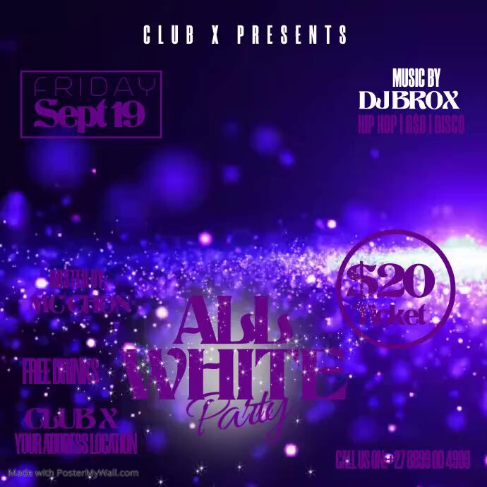 Club Party Invitation Template | PosterMyWall